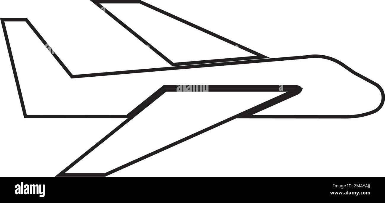 airplane logo vektor illustration design Stock Vector Image & Art - Alamy