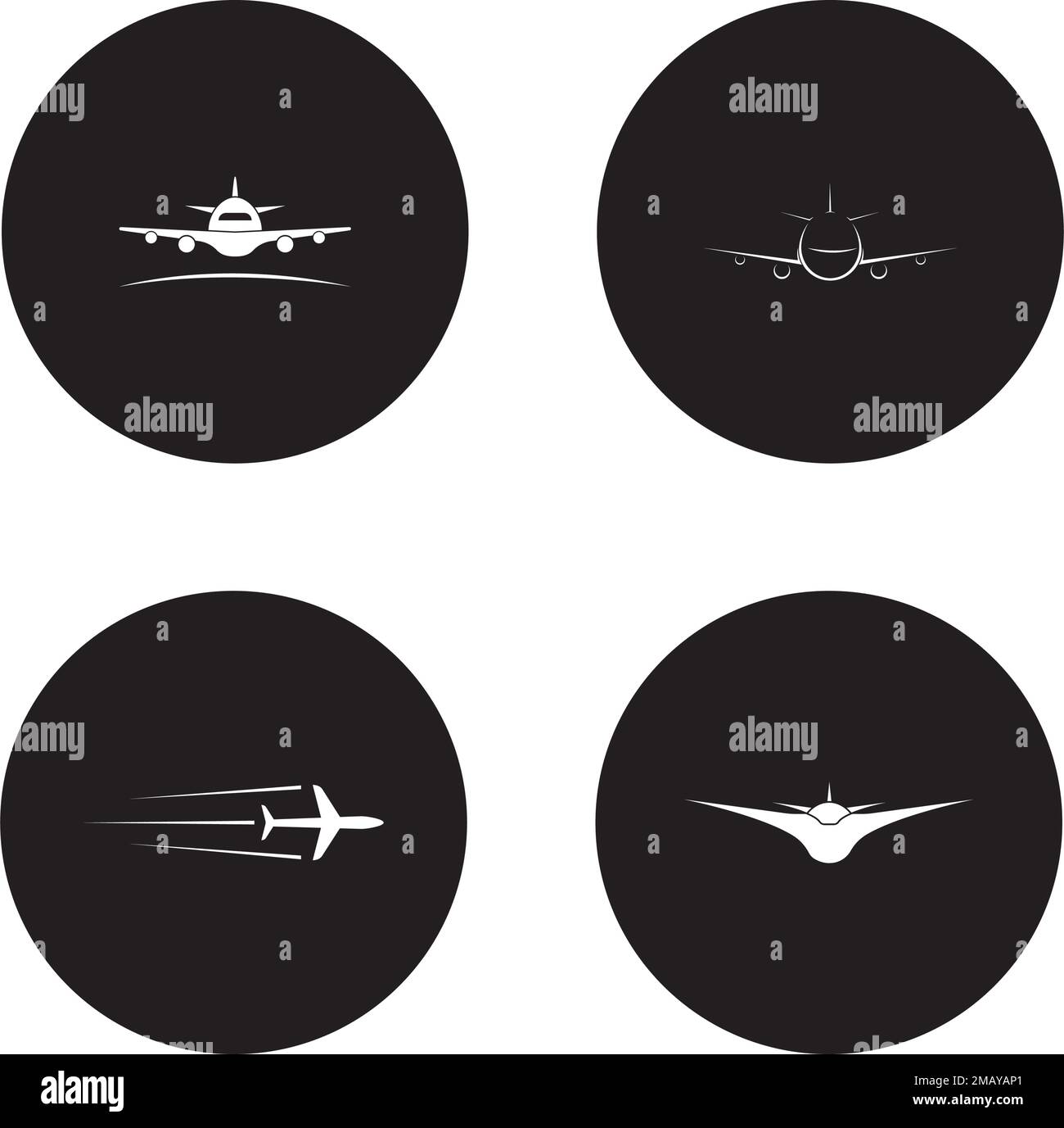 airplane logo vektor illustration design Stock Vector Image & Art - Alamy