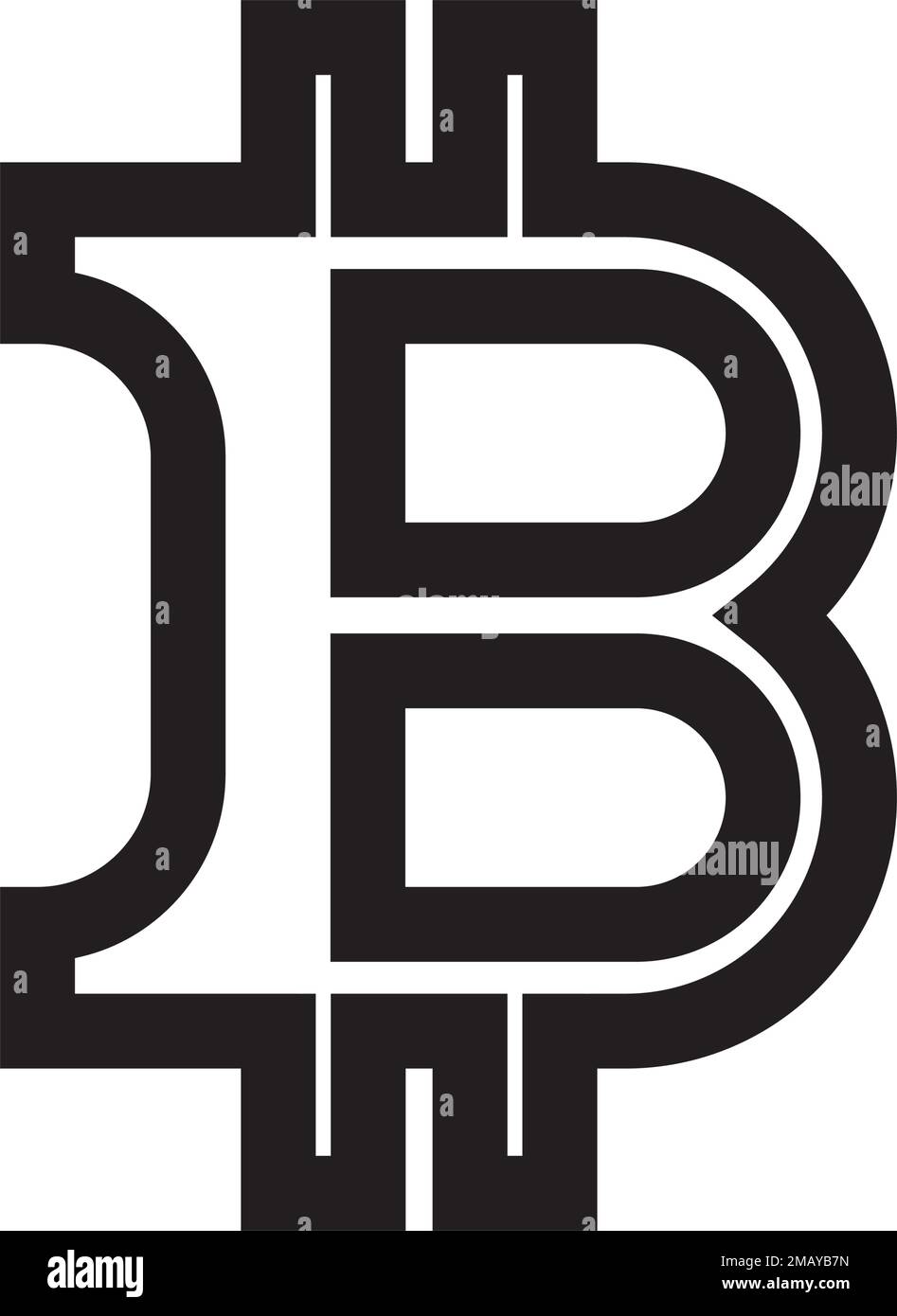 bitcoin logo vektor illustration design Stock Vector Image & Art - Alamy