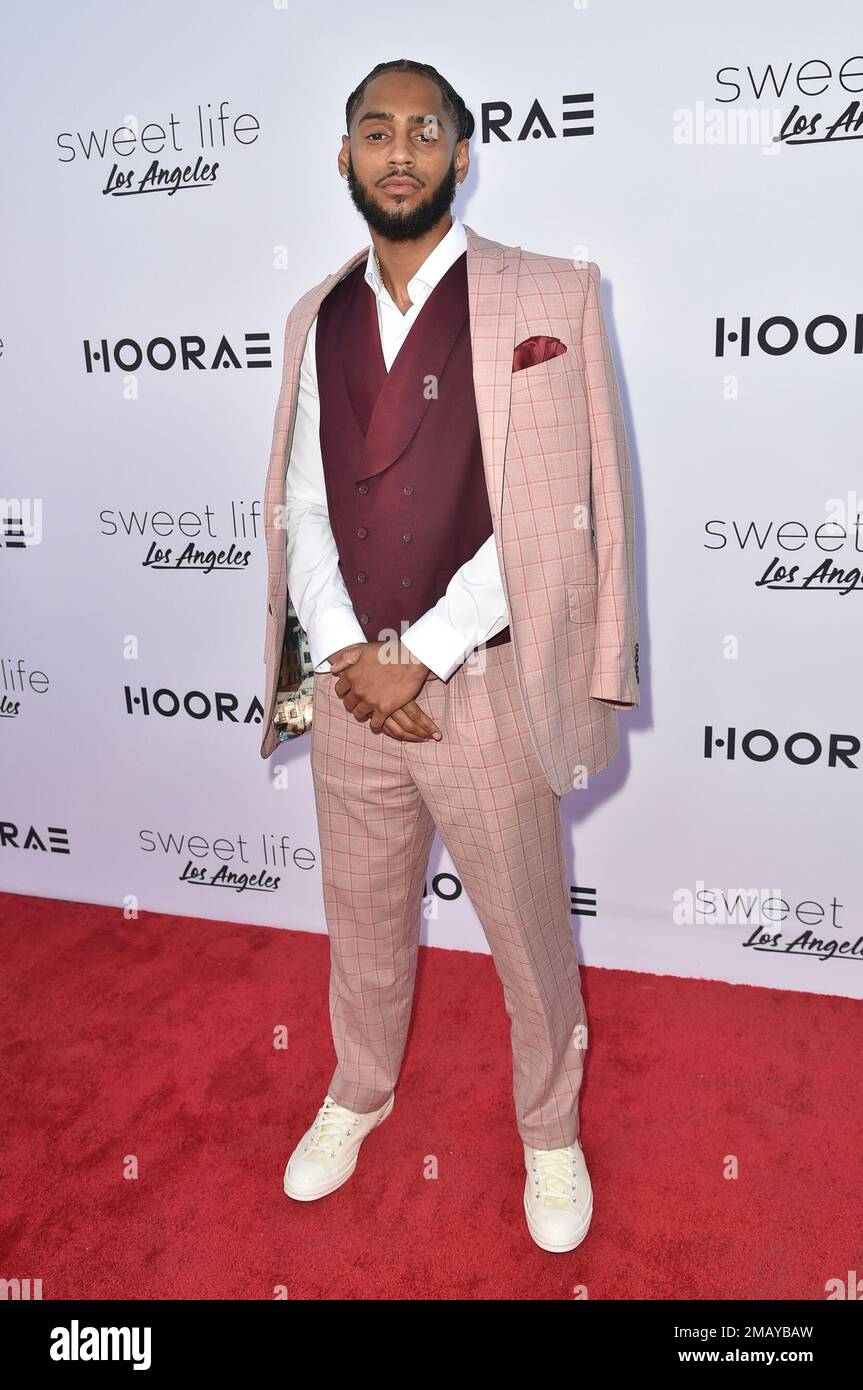 Keilan Horton arrives at the season two premiere of "Sweet Life: Los ...
