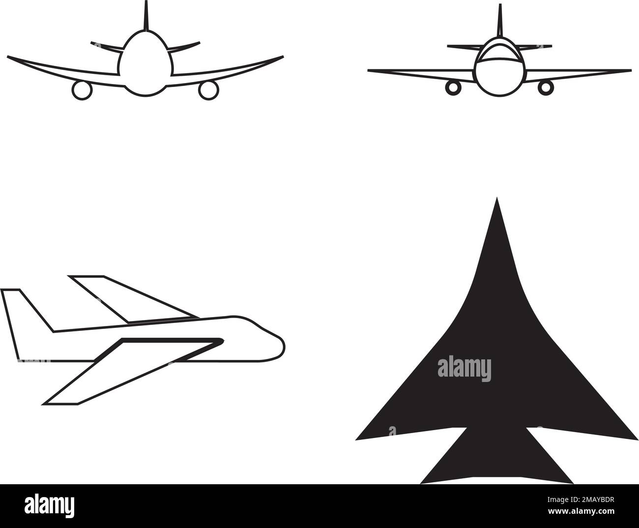 airplane logo vektor illustration design Stock Vector Image & Art - Alamy