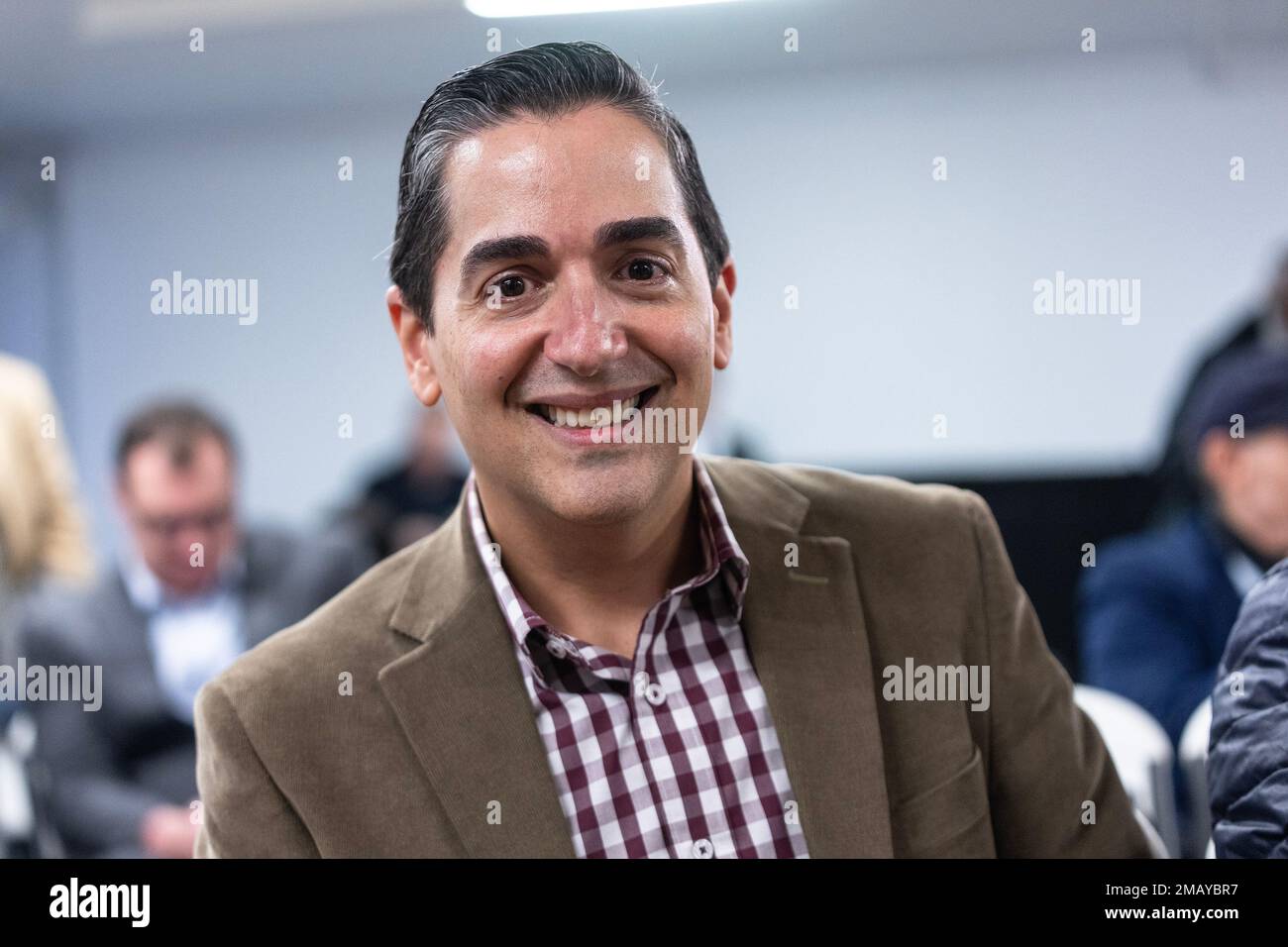 New York, USA. 19th Jan, 2023. President of Hispanic Foundation Frankie ...