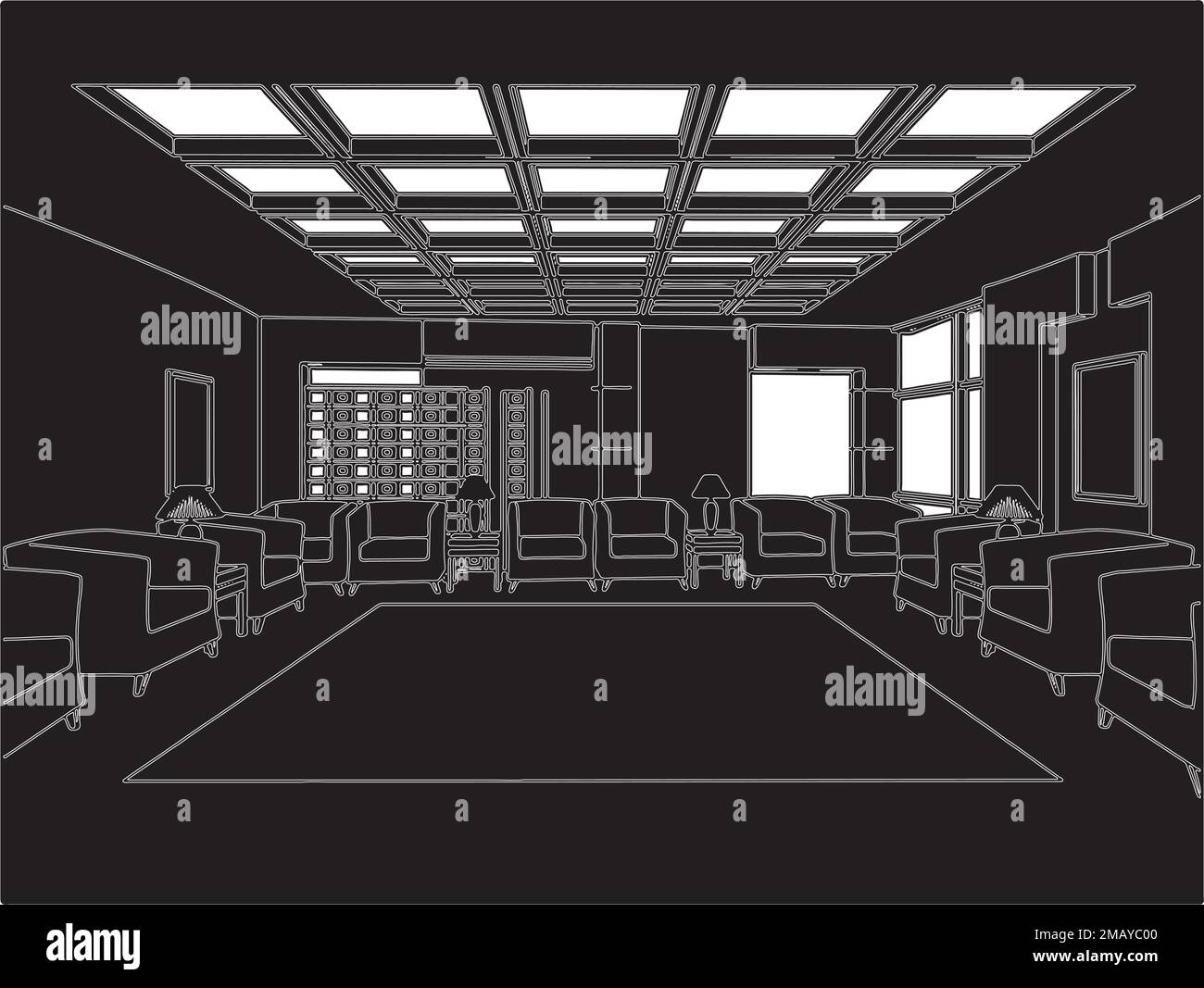 Modern Hall Vector Stock Vector Image & Art - Alamy