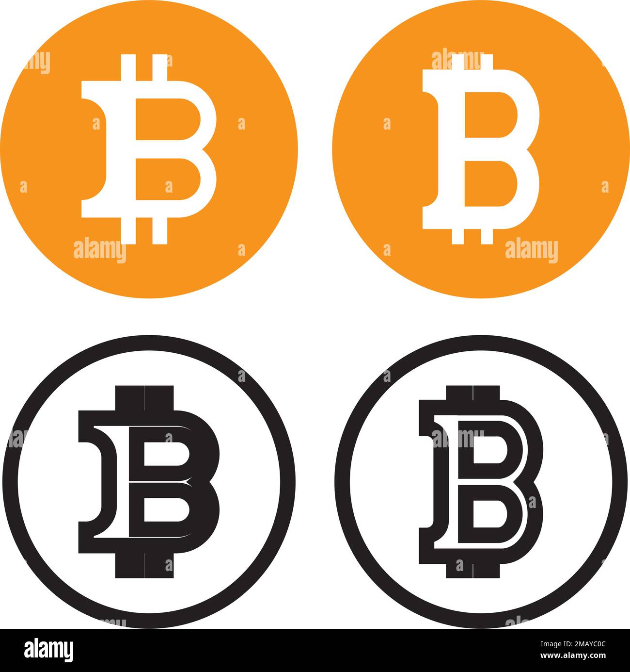 bitcoin logo vektor illustration design Stock Vector Image & Art - Alamy