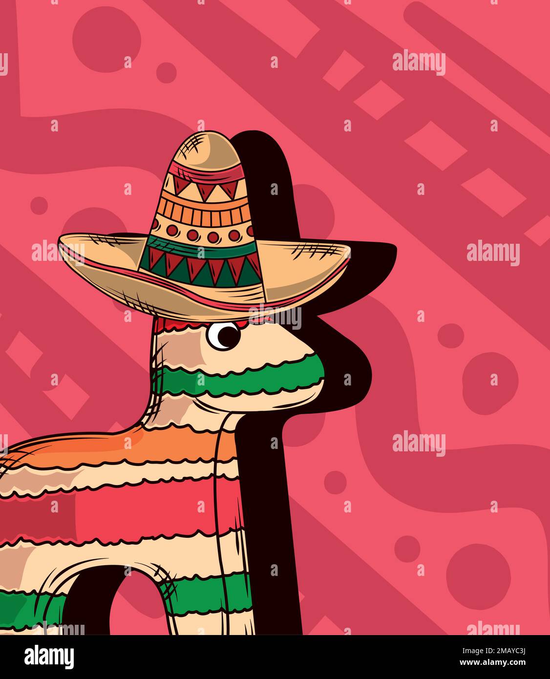 pinata with mexican hat Stock Vector Image & Art - Alamy