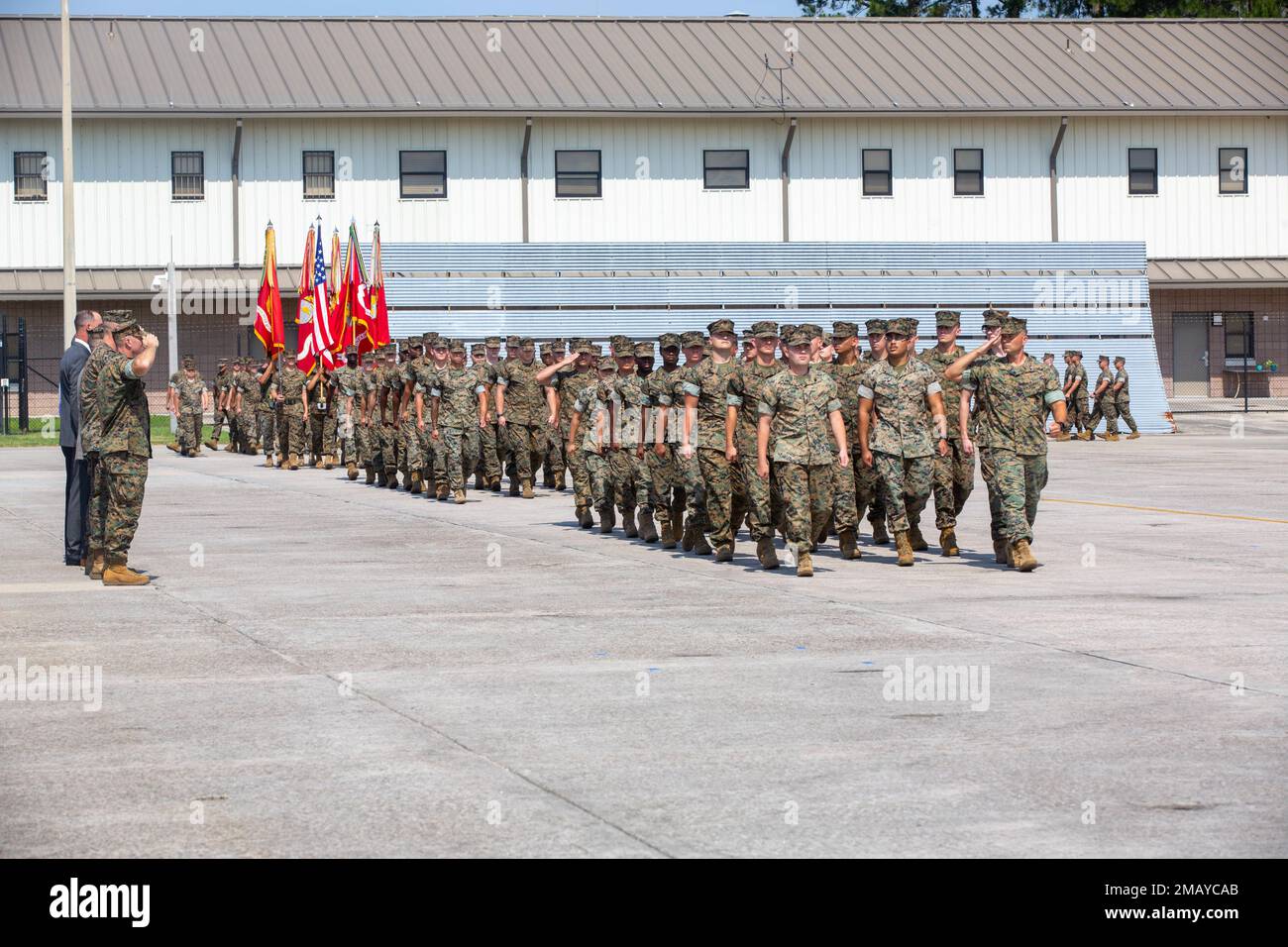 U.S. Marines with Marine Aircraft Group 31 (MAG) 31 conduct the pass ...