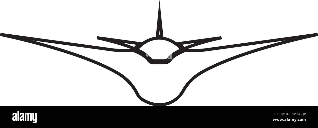 airplane logo vektor illustration design Stock Vector Image & Art - Alamy