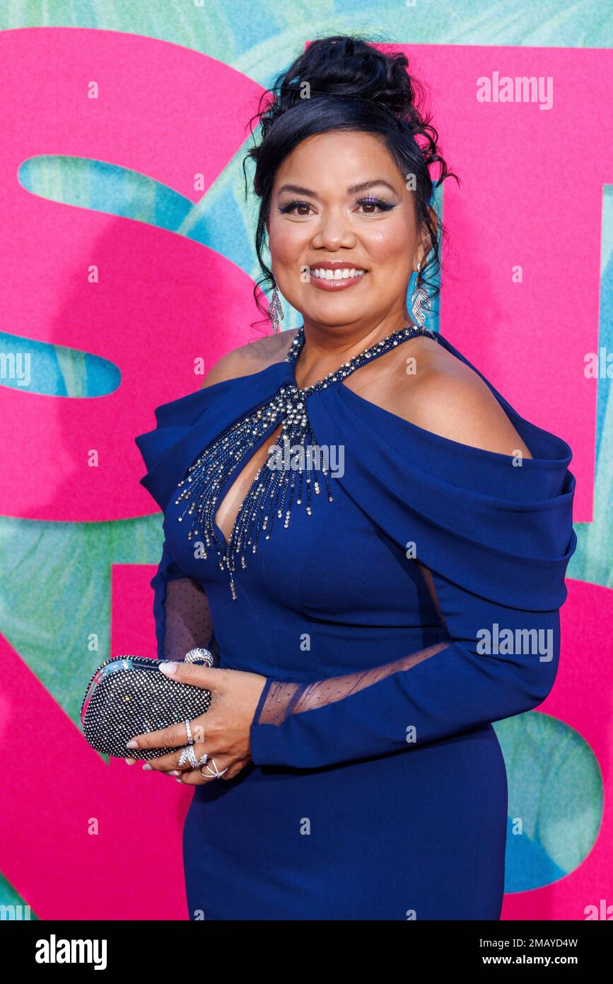 Melody Butiu arrives at the World Premiere of "Easter Sunday" on ...