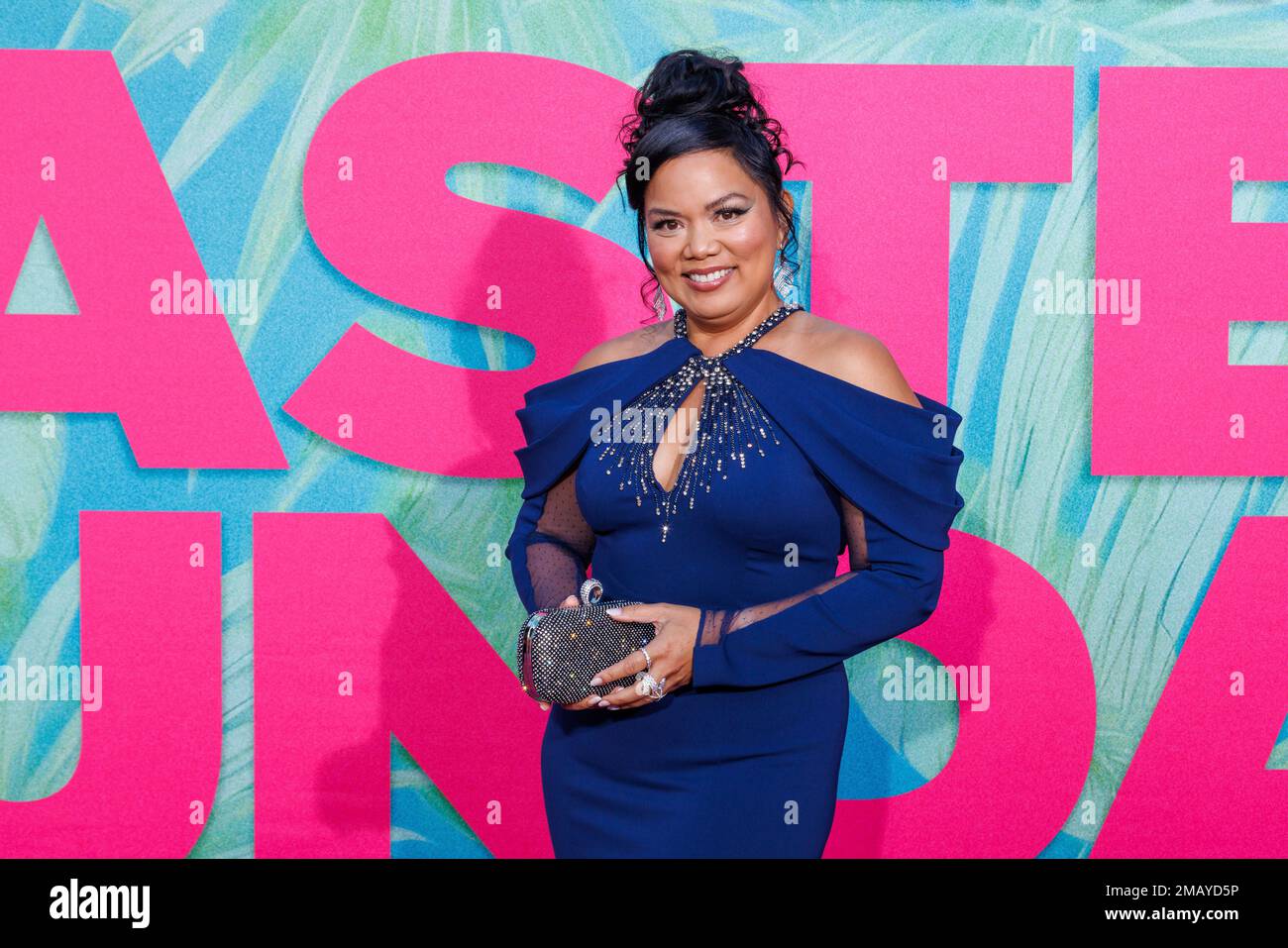 Melody Butiu arrives at the World Premiere of "Easter Sunday" on ...