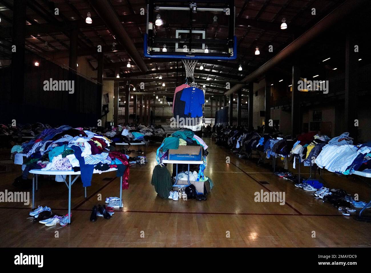 Supplies are delivered for flood relief at Knott County Sportsplex on ...