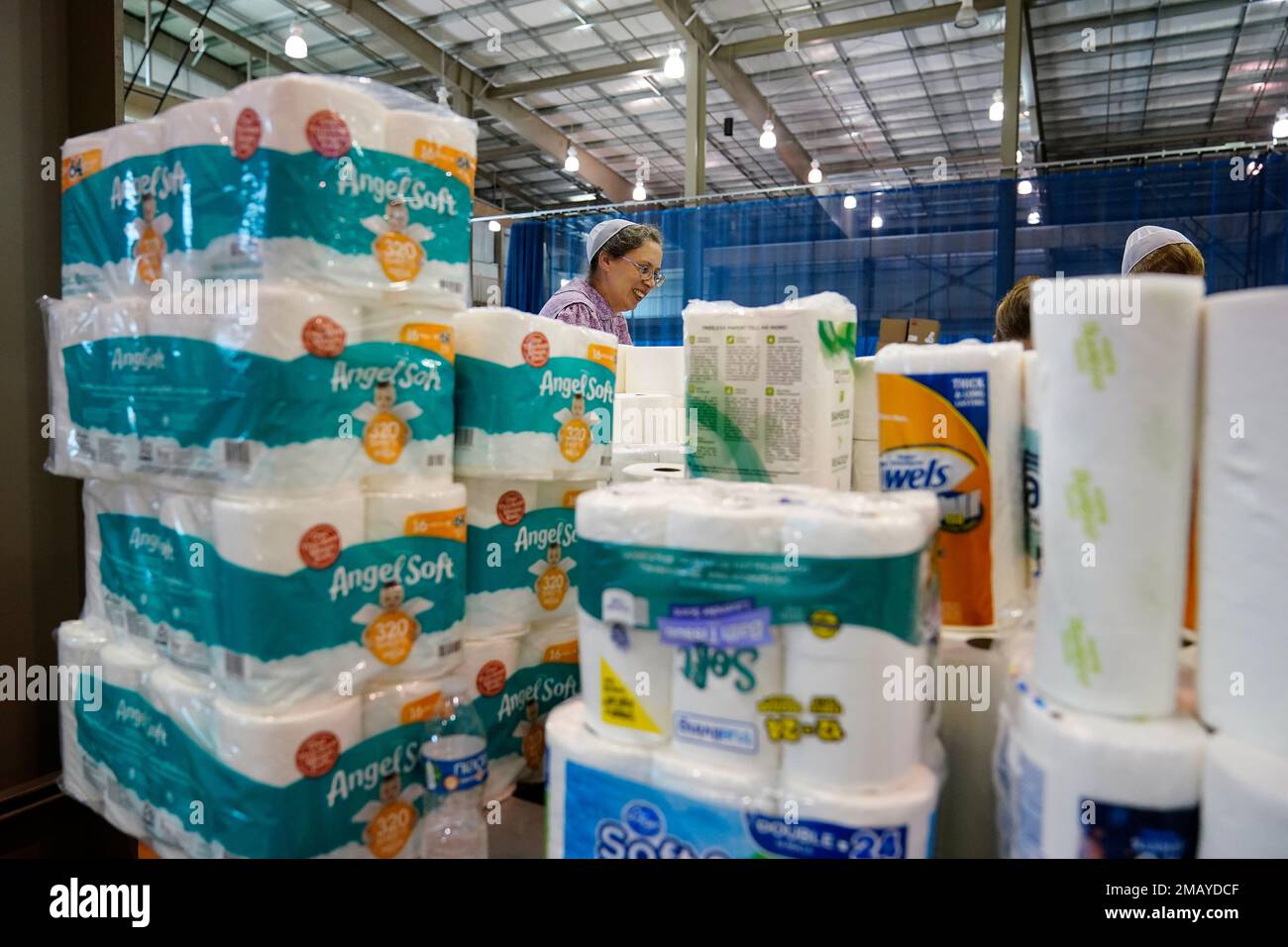 Faith Hunsberger, separates supplies delivered to Knott County ...