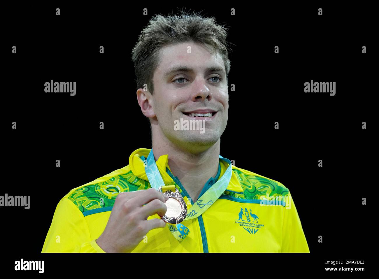 Jack Ireland of Australia poses after winning the bronze medal in the ...