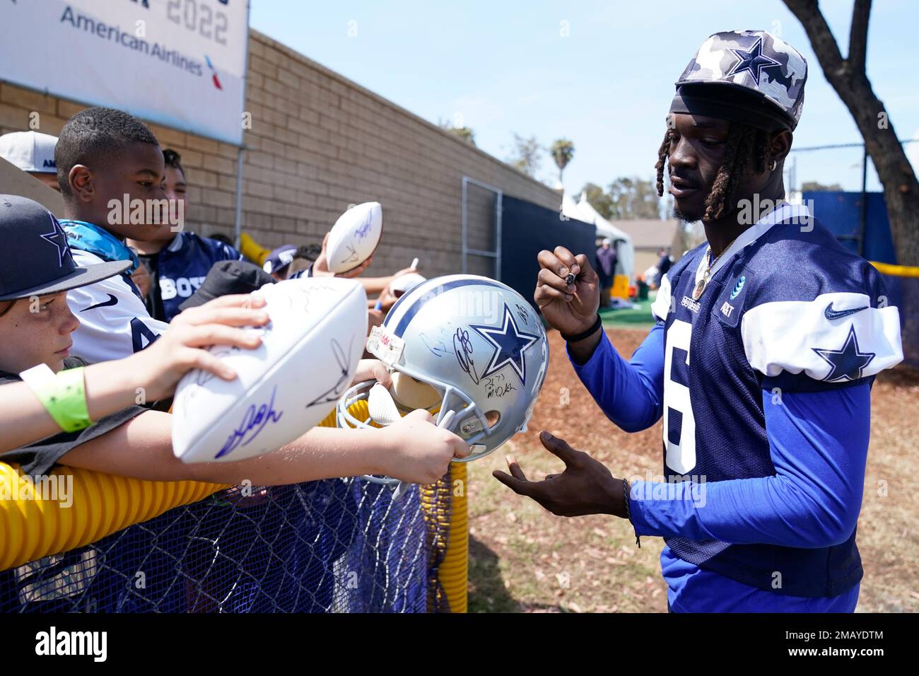 Dallas Cowboys safety Donovan Wilson (6) participates in drills at the ...