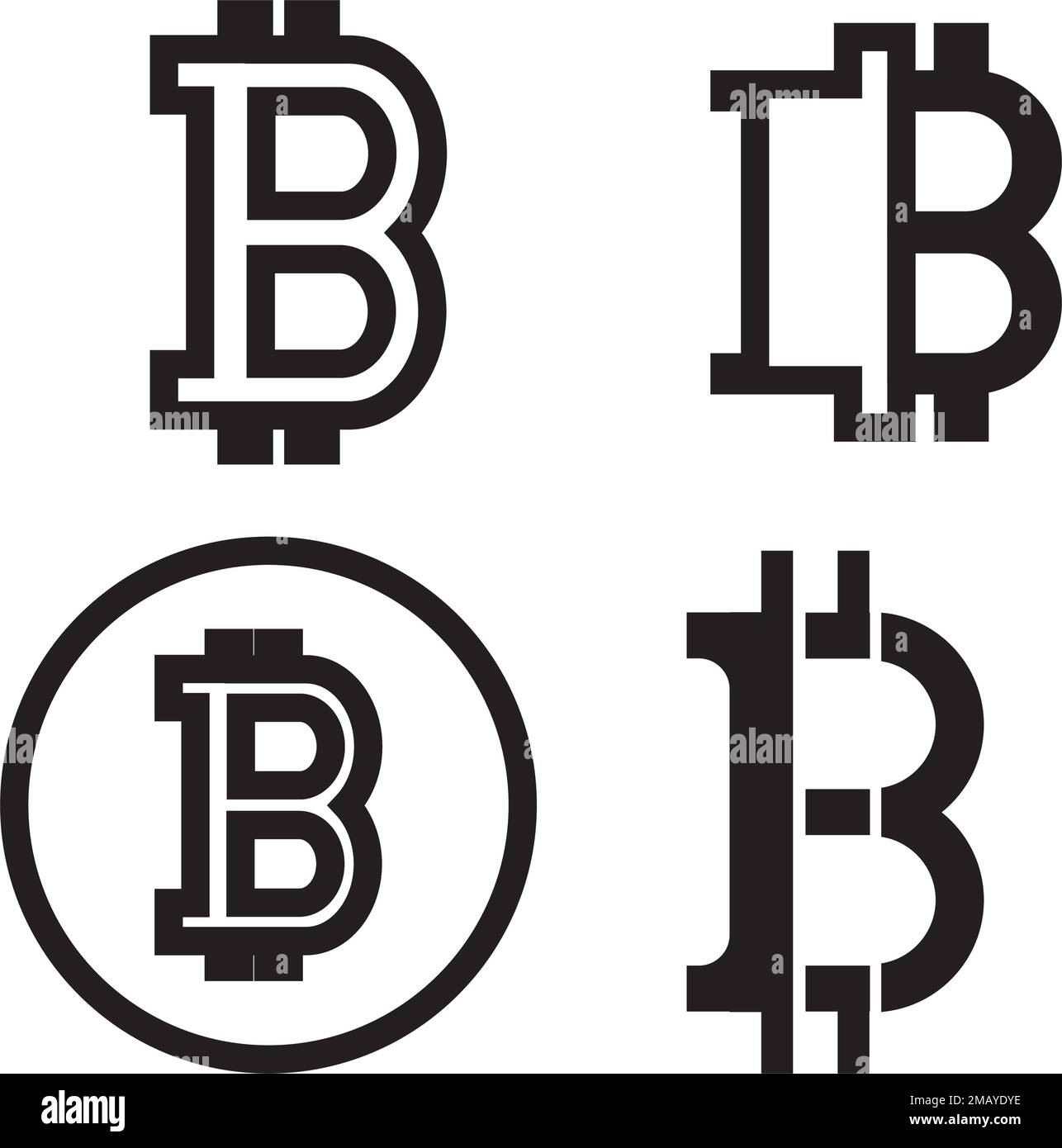 bitcoin logo vektor illustration design Stock Vector Image & Art - Alamy