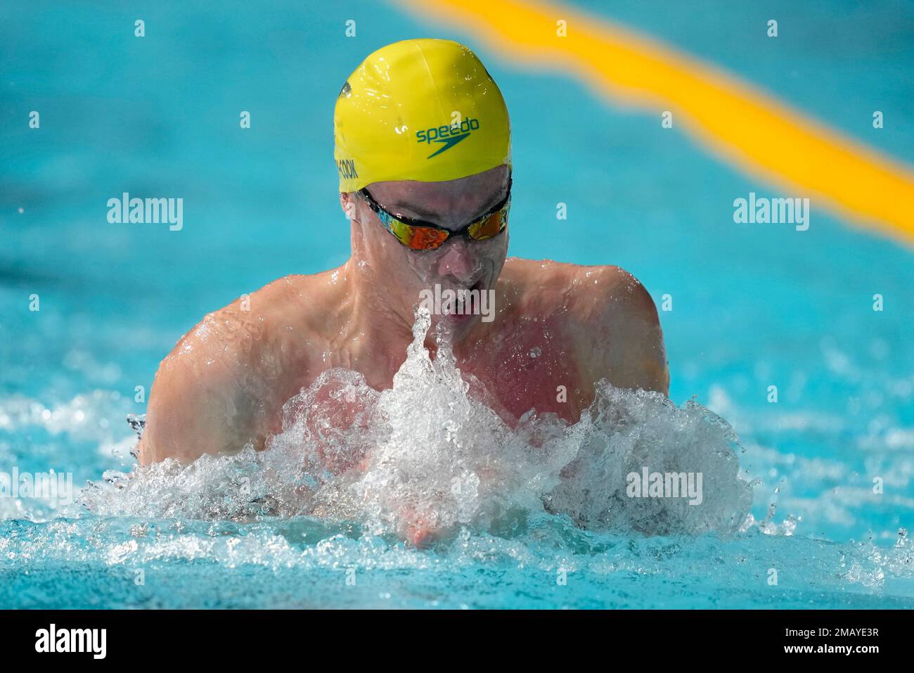 Zac Stubblety-Cook of Team Australia competes in the Men's 4x100 meters ...
