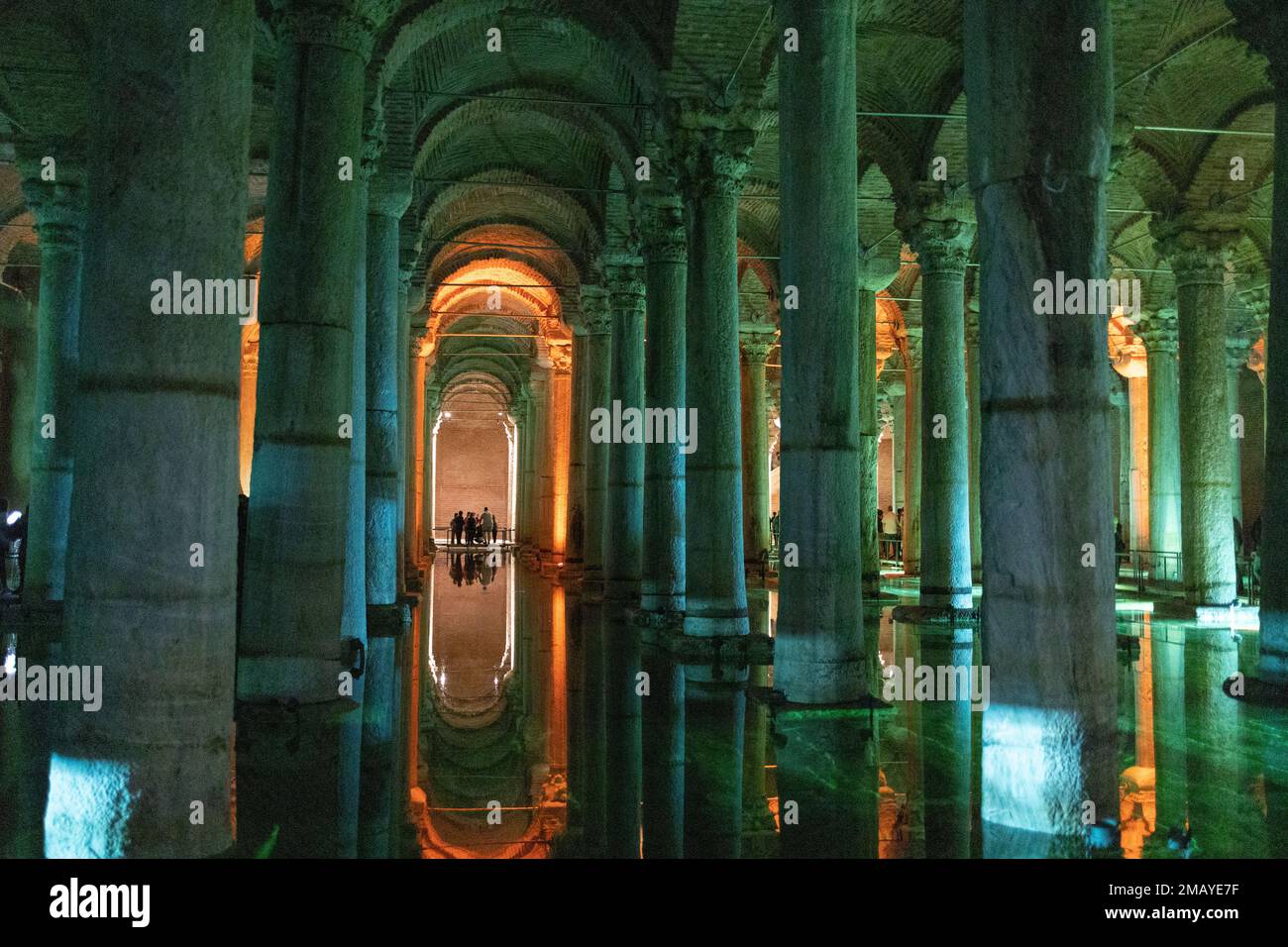 The Basilica Cistern is the largest of several hundred ancient cisterns ...
