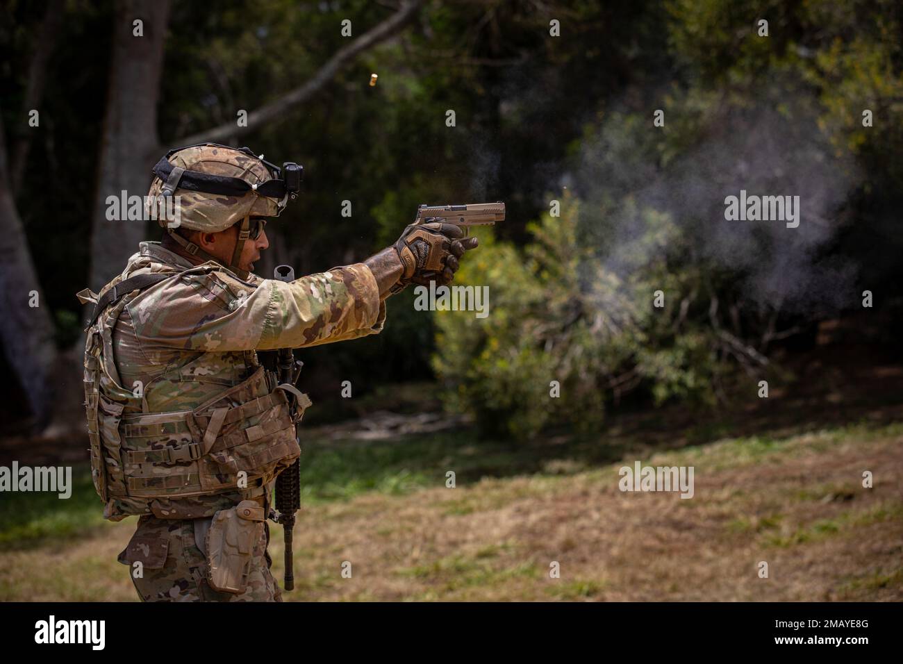 Staff Sgt. Joshua Mubarak, a fire support specialist assigned to 25th ...