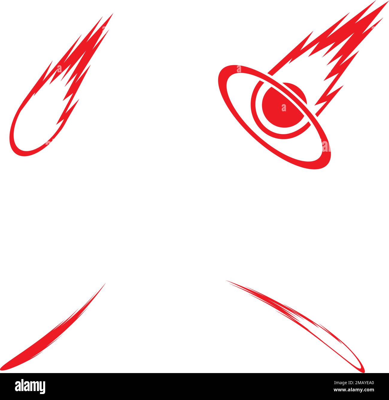 meteor logo vektor illustration design Stock Vector Image & Art - Alamy