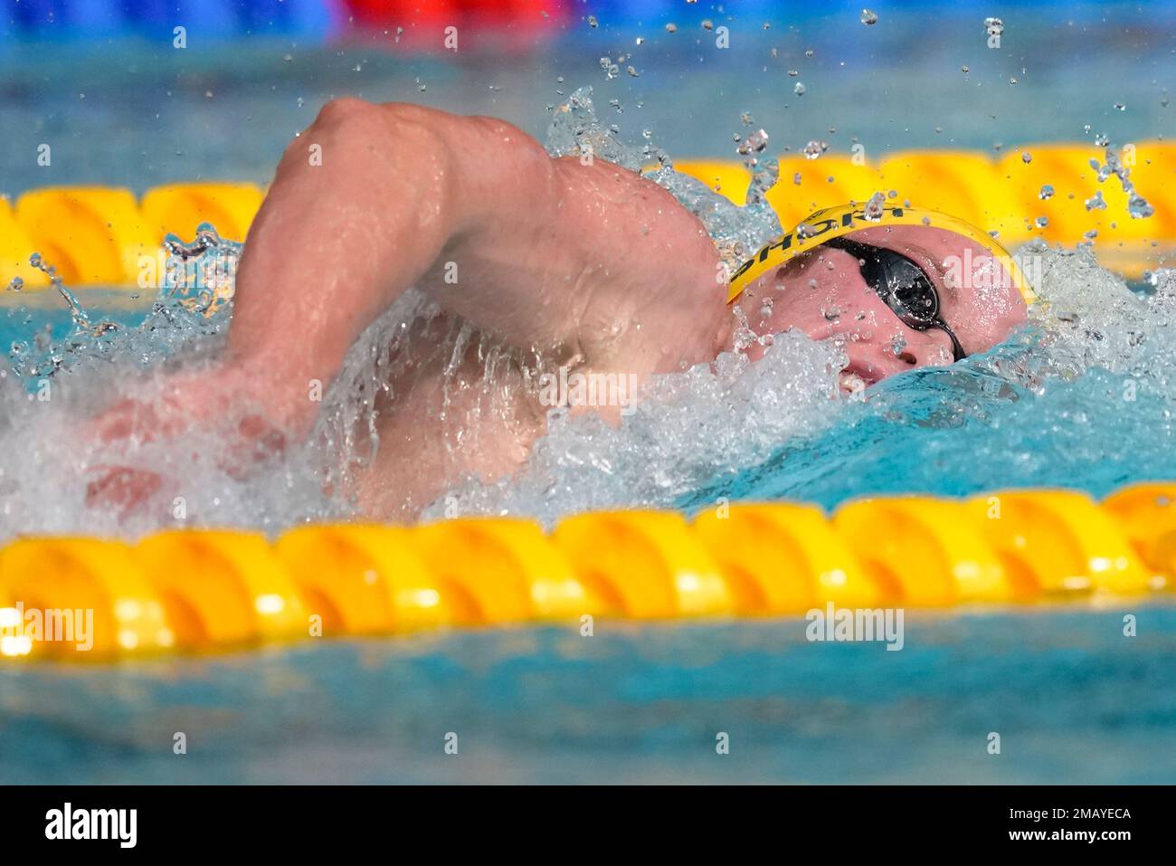 Sam Short of Australia competes in the Men's 1500 meters freestyle ...