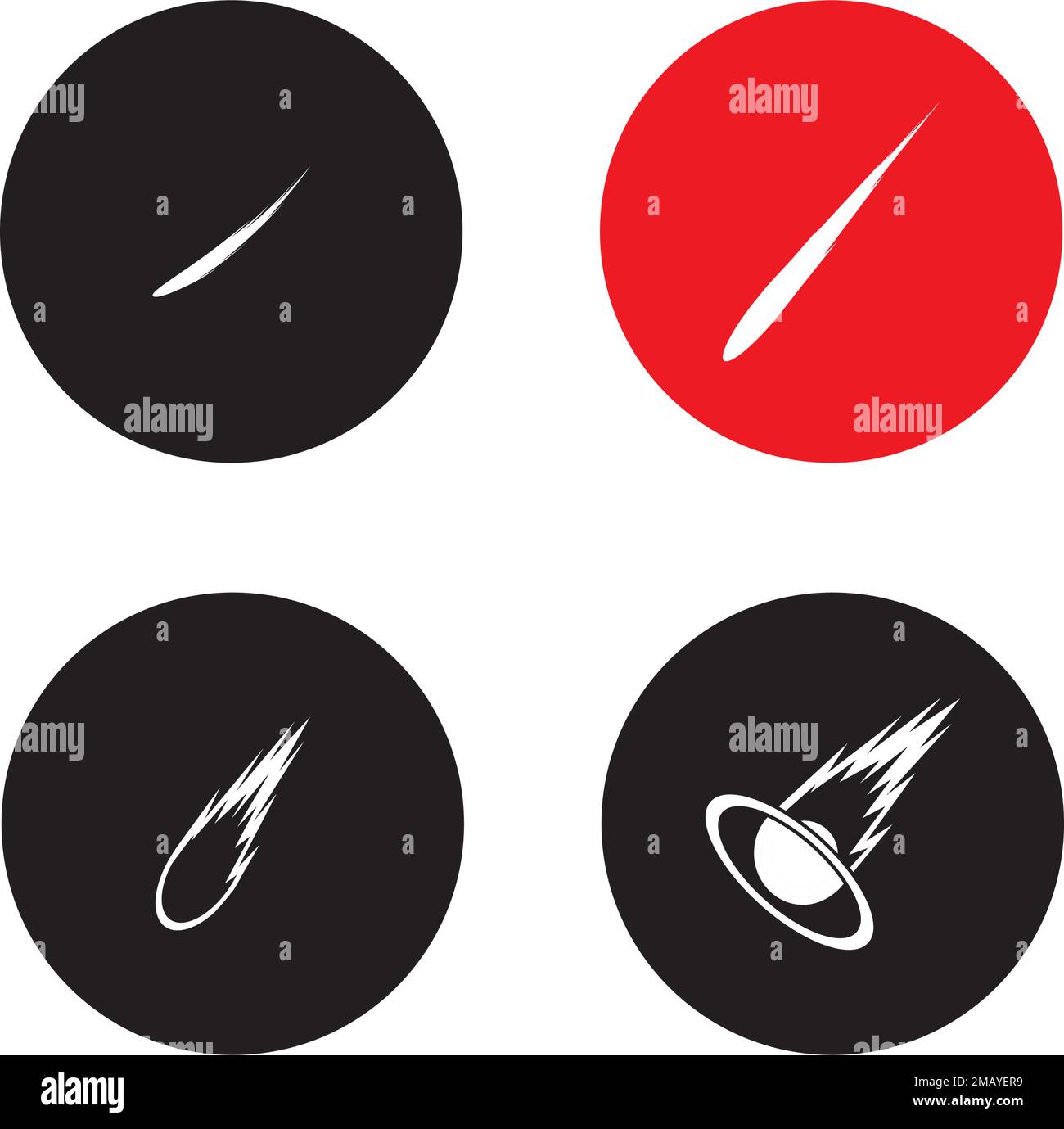 meteor logo vektor illustration design Stock Vector Image & Art - Alamy