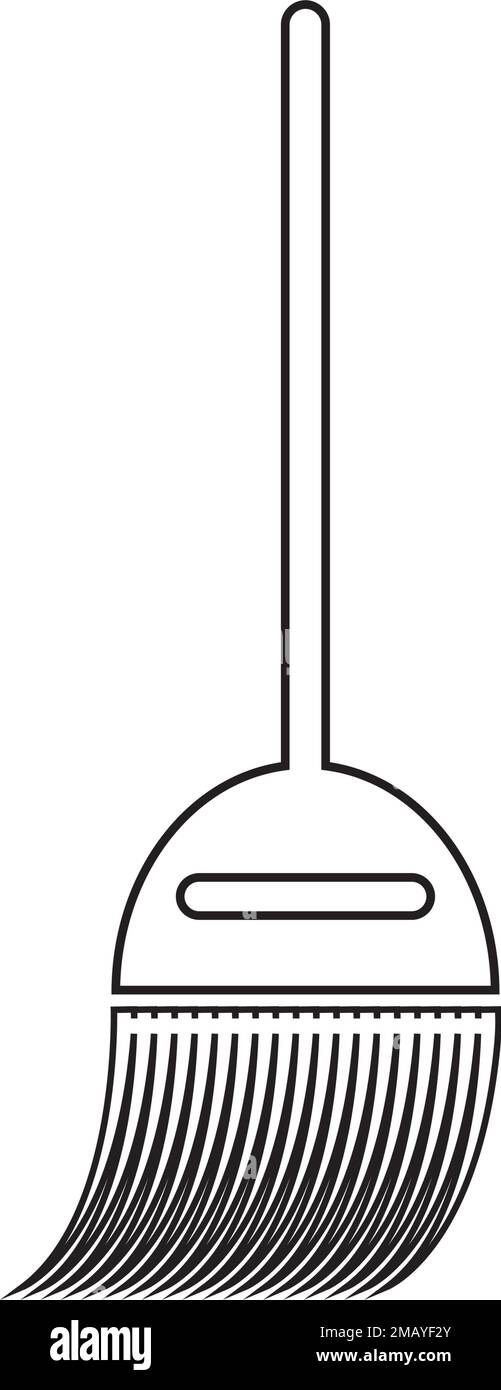 broom logo vektor illustration design Stock Vector Image & Art - Alamy