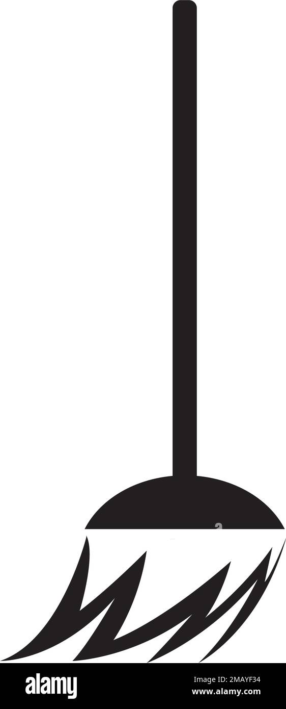 broom logo vektor illustration design Stock Vector Image & Art - Alamy