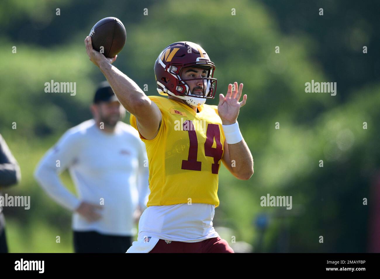 Washington Commanders quarterback Sam Howell (14) in action during ...