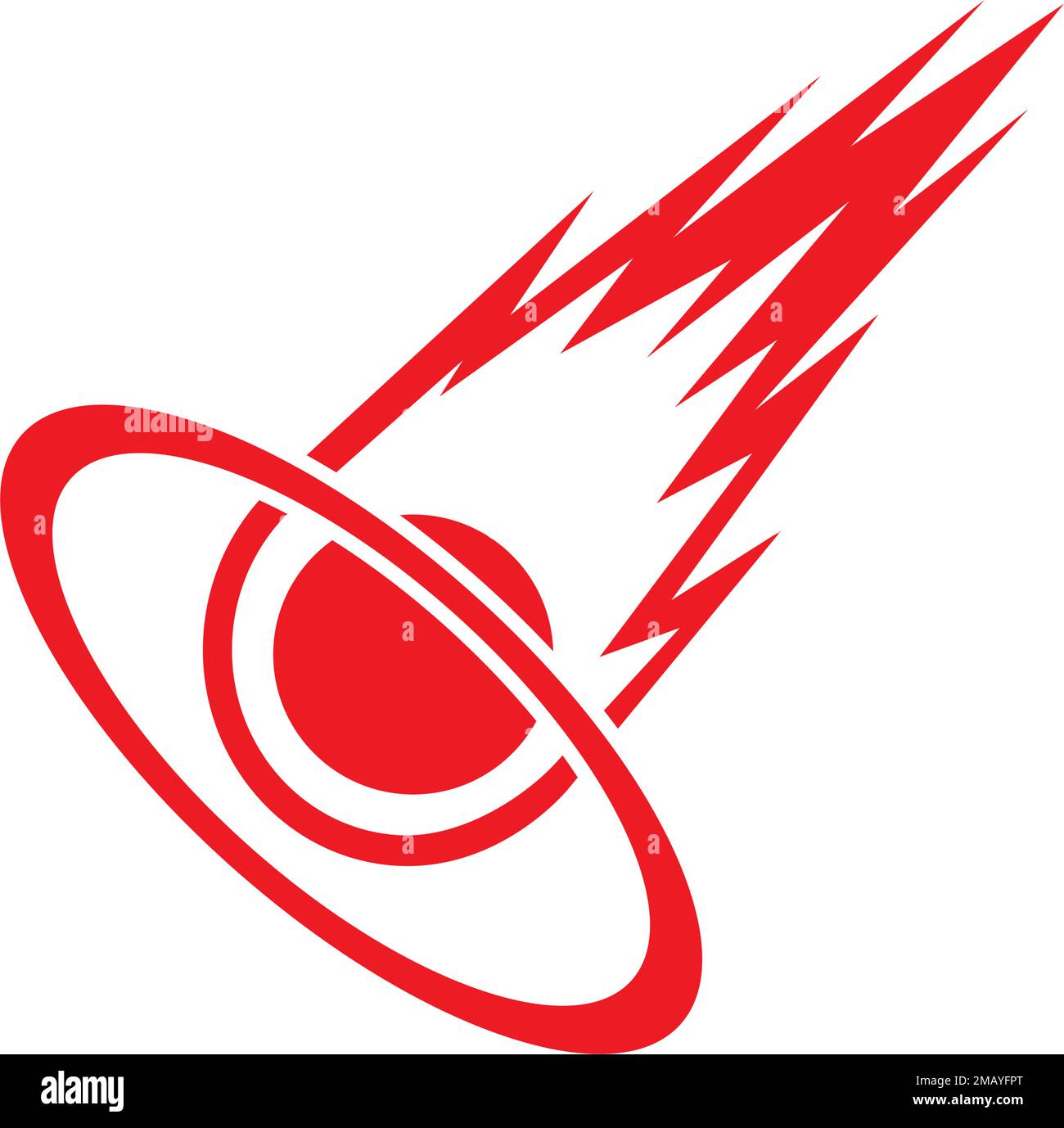 meteor logo vektor illustration design Stock Vector Image & Art - Alamy