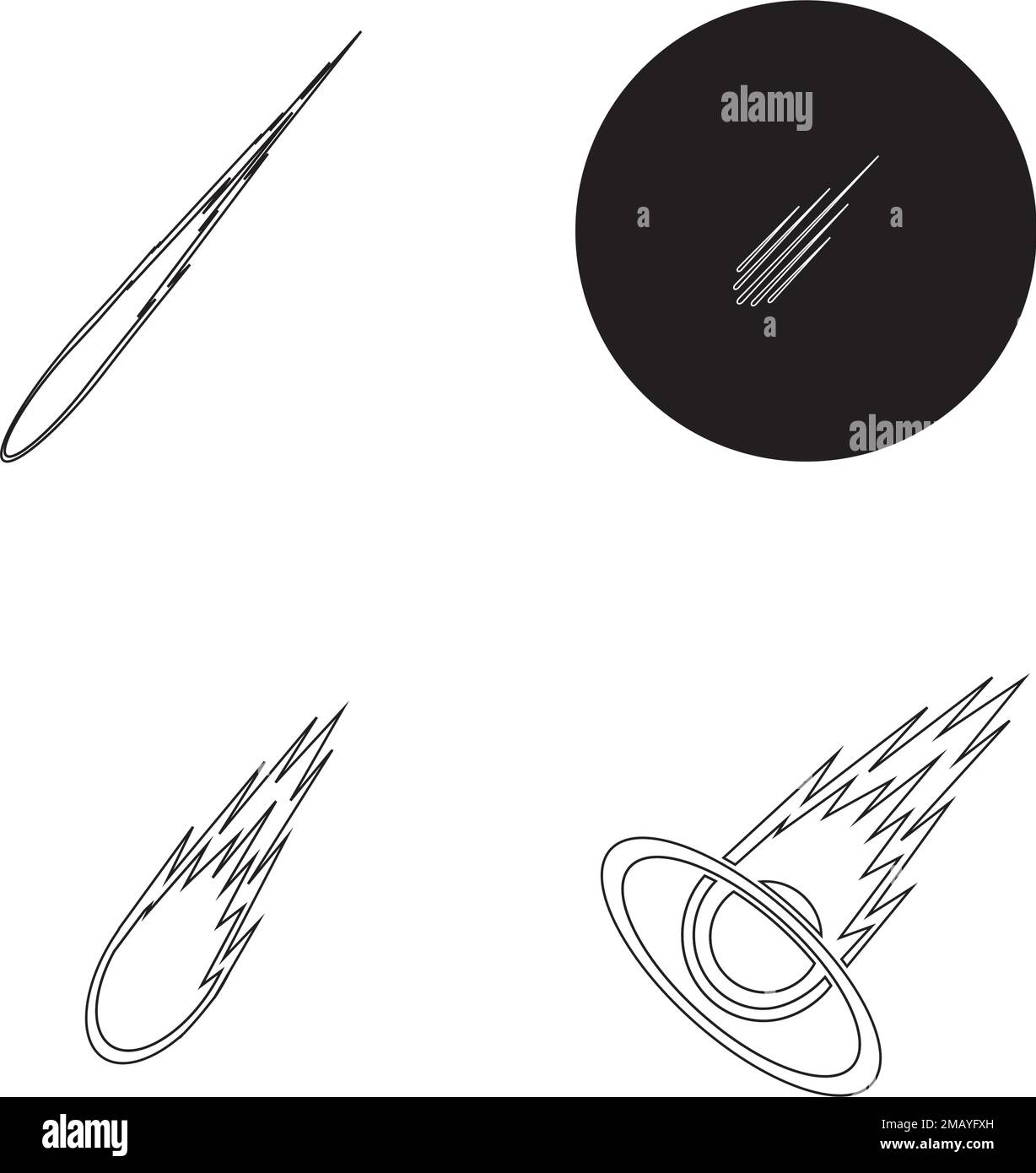 Fire meteor Stock Vector Images - Alamy