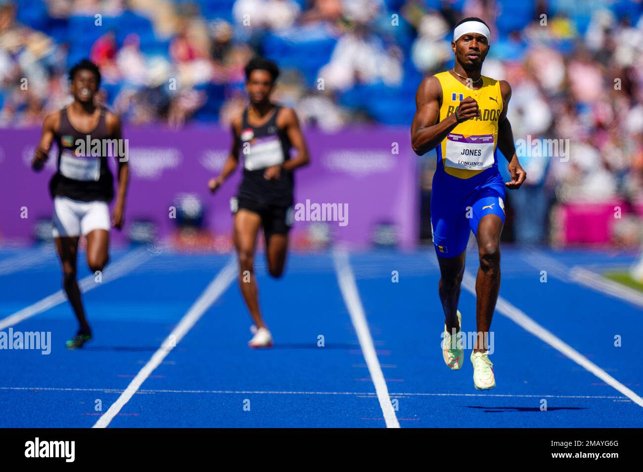 Jonathan Jones of Barbados competes in his heat of the men's 400 meters ...