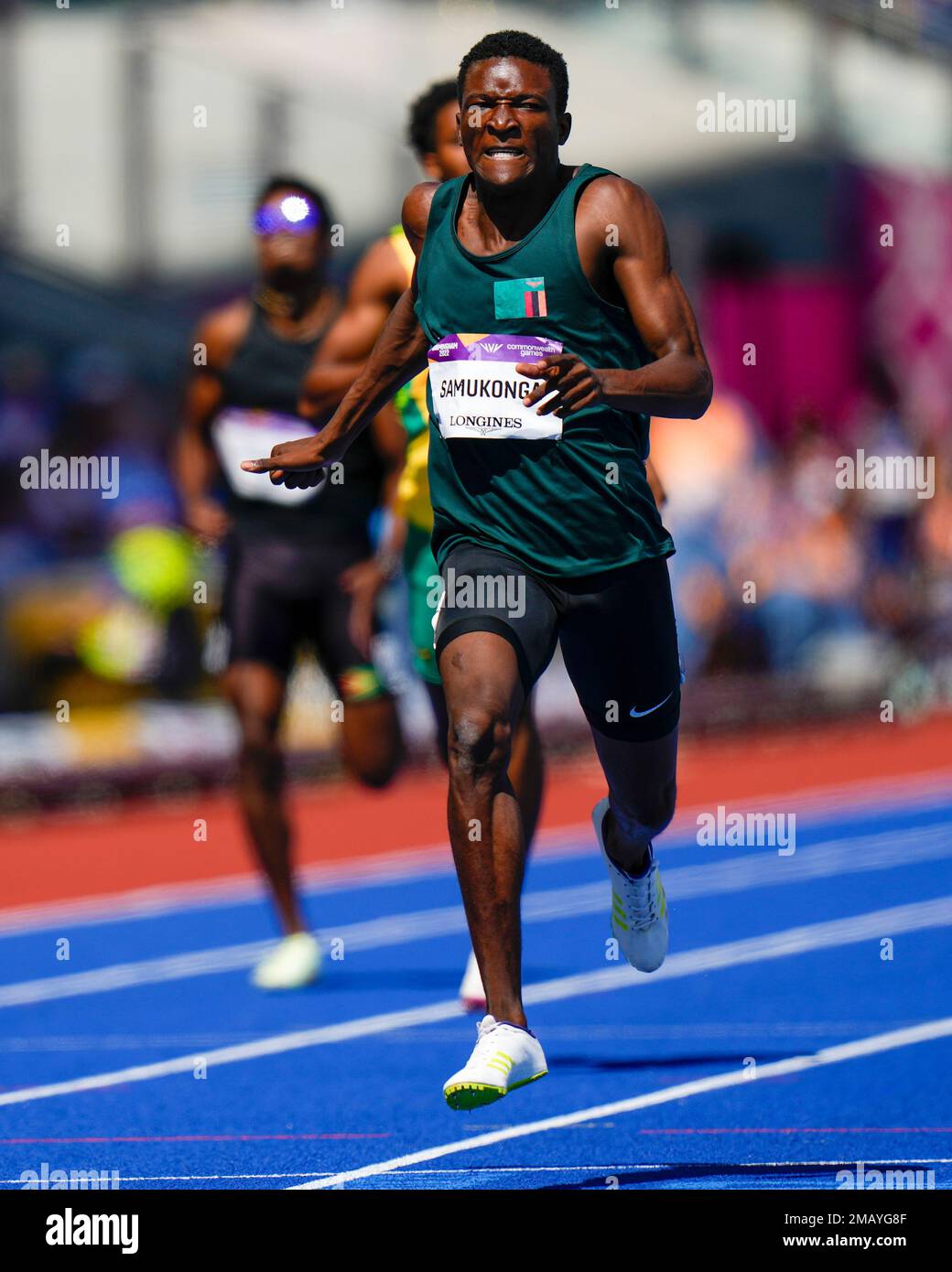 Muzala Samukonga of Zambia competes in his heat of the men's 400 meters ...