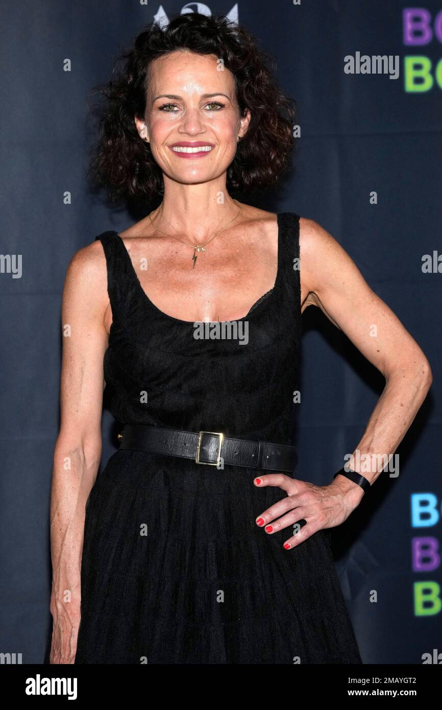 Carla Gugino attends a "Bodies Bodies Bodies" screening at Fort Greene ...