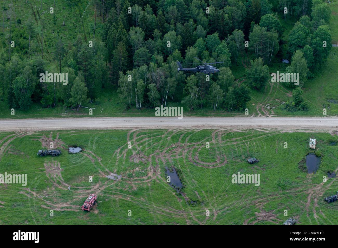 U.S. Army AH-64 Apache assigned to 7th Squadron, 17th Cavalry Regiment ...