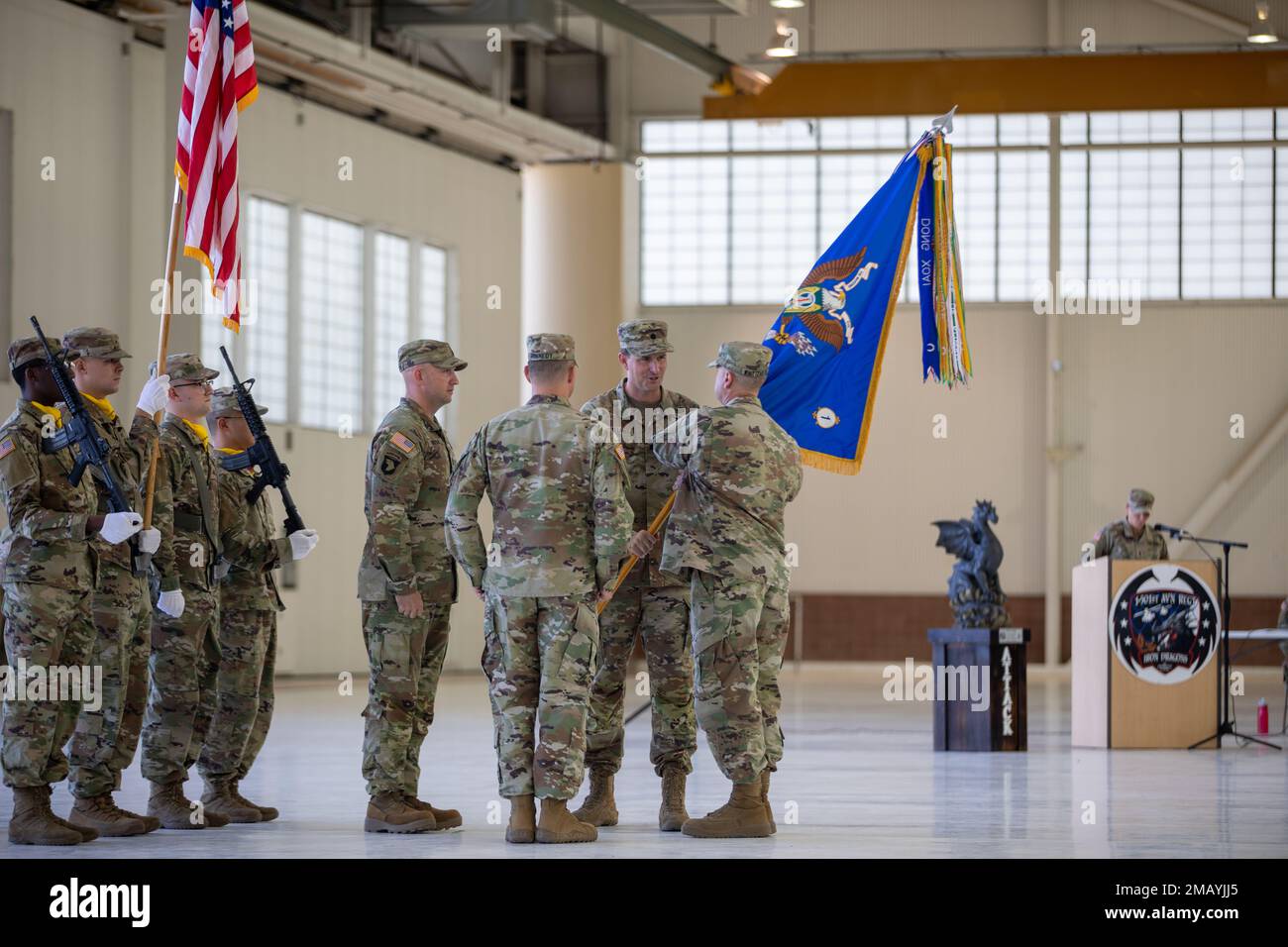 1AD CAB as we conduct a change of command ceremony for 1-501 AB, where ...
