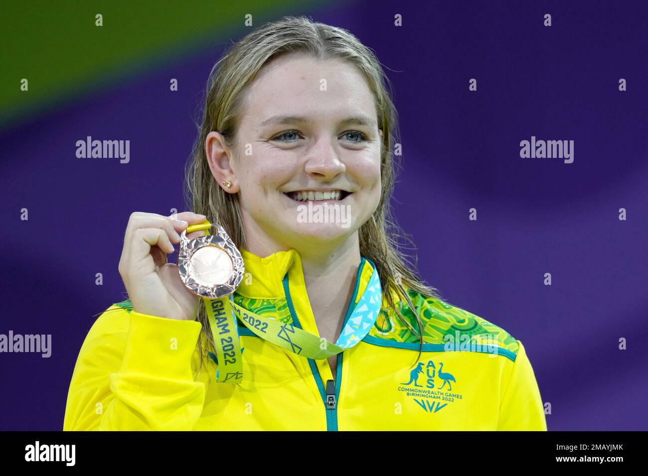 Bronze medalist Australia's Chelsea Hodges celebrates during a medal ...