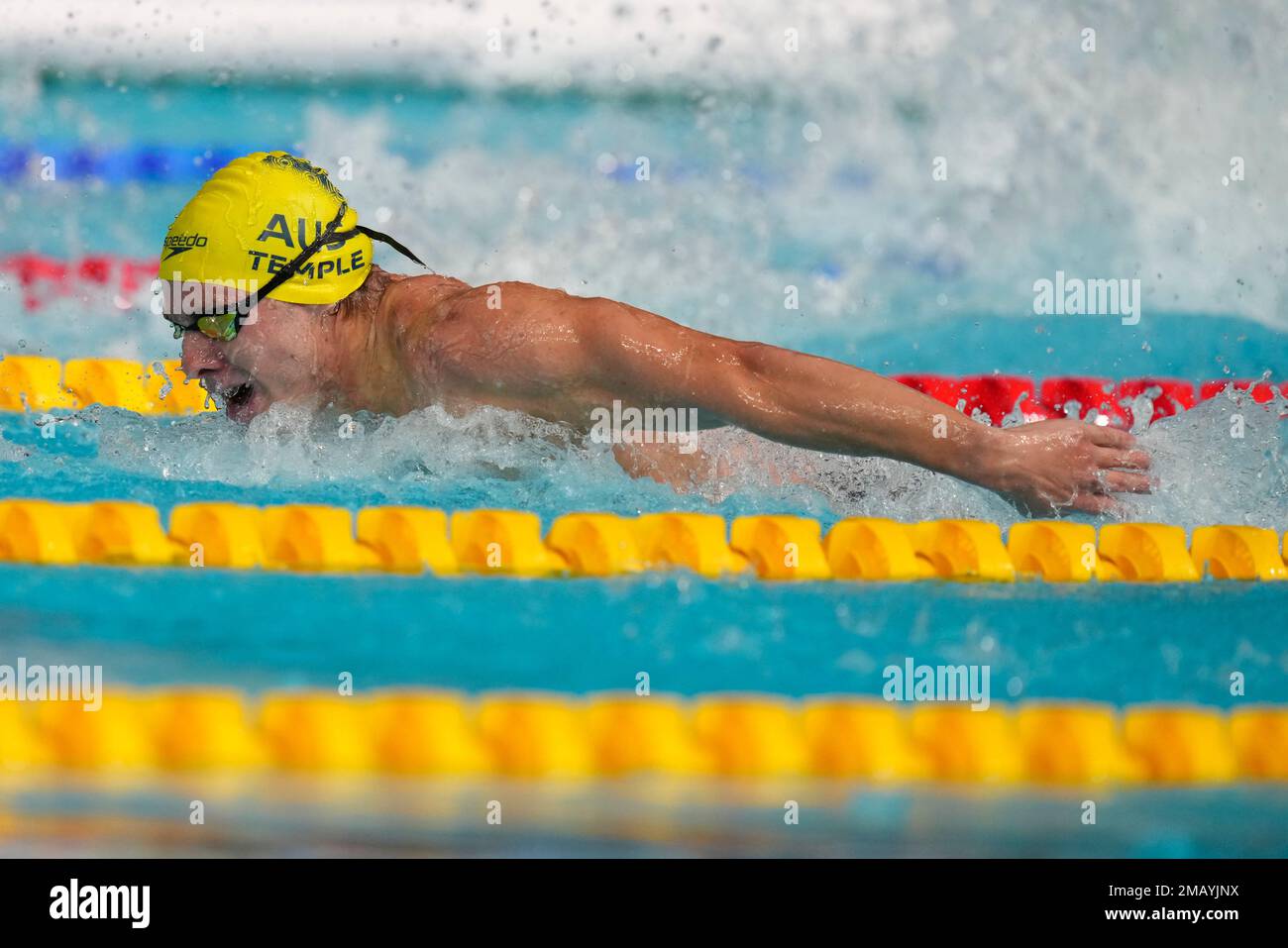 SIlver medalist Matthew Temple of Australia competes during the Men's ...