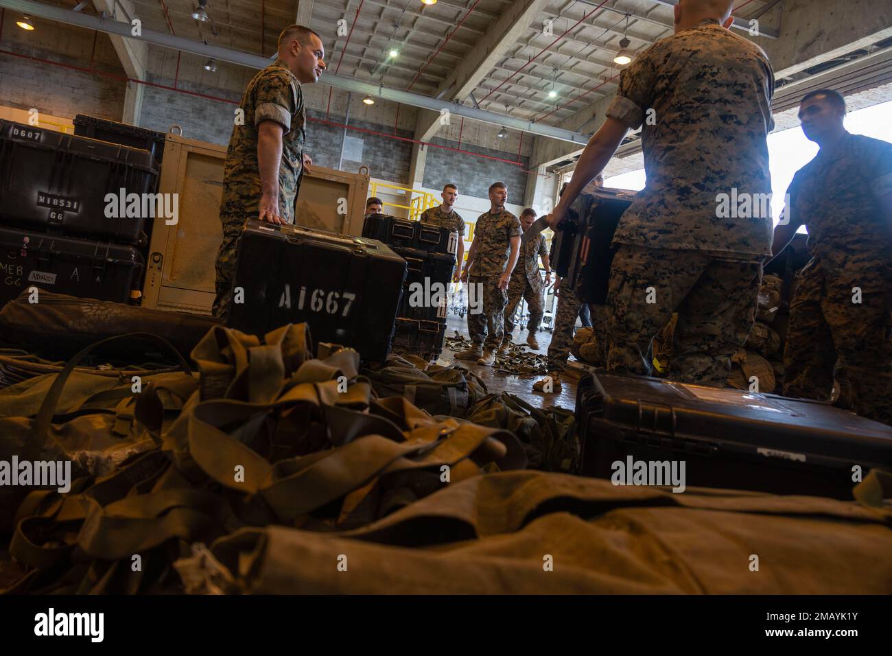U.S. Marines with 3d Marine Expeditionary Brigade (3D MEB) Alert ...