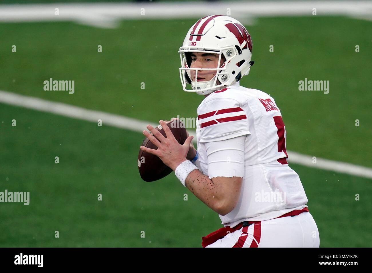 FILE - In this Dec. 12, 2020, file photo, Wisconsin quarterback Graham ...