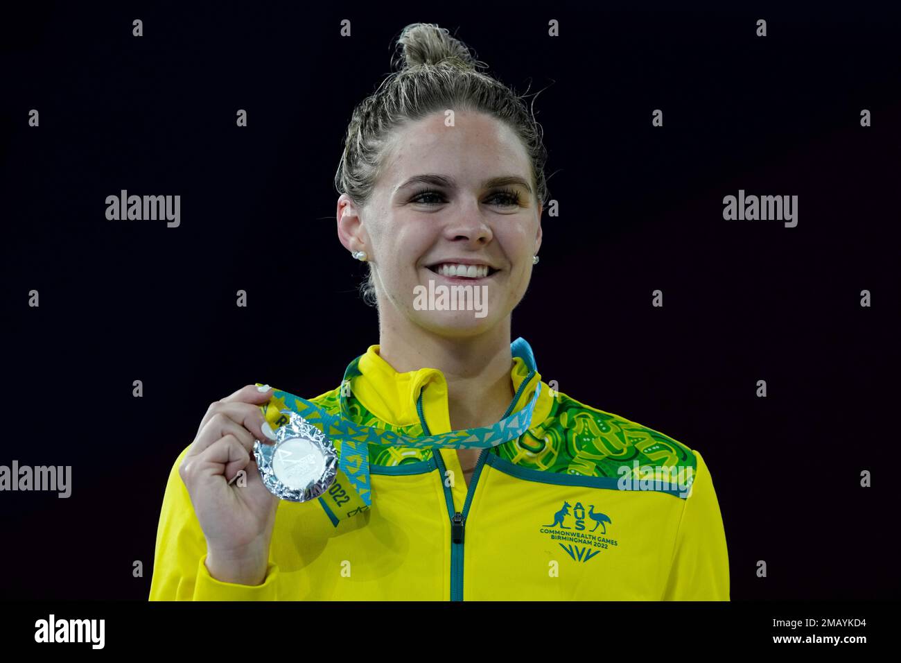 Silver medalist Australia's Shayna Jack celebrates during a medal ...