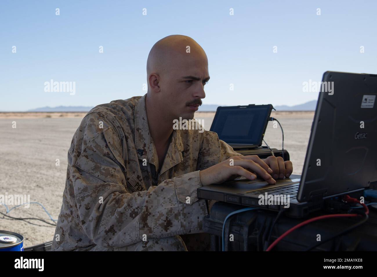 U.S. Marine Corps Cpl. Nathaneal Pearson, a signals intelligence ...