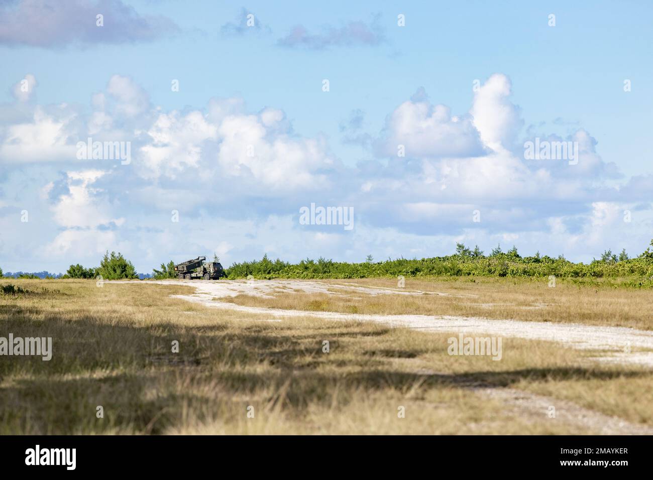 A U.S. Marine Corps High-Mobility Artillery Rocket System, or HIMARS ...