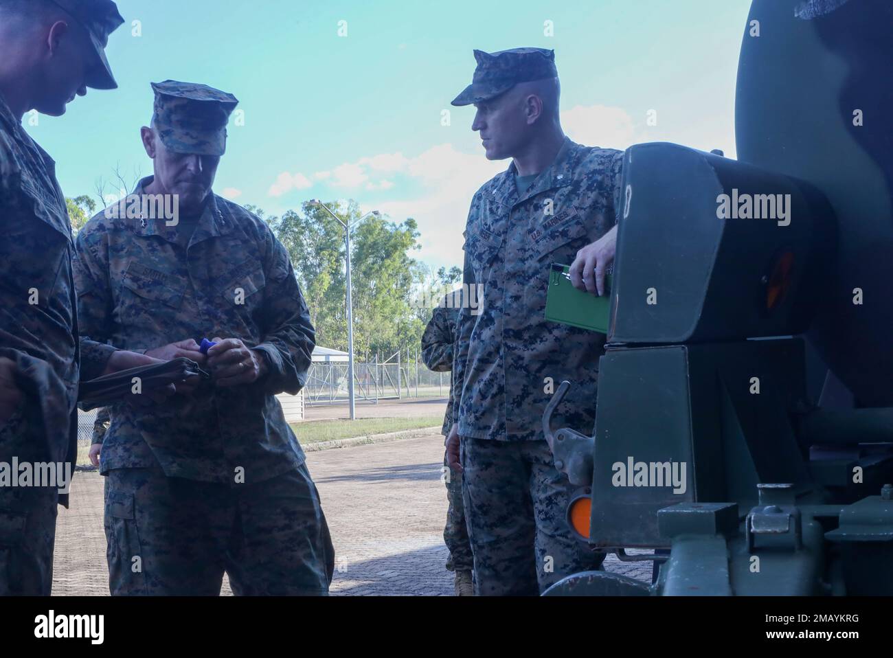U.S. Marine Corps Lt. Gen. George W. Smith, commanding general of I ...