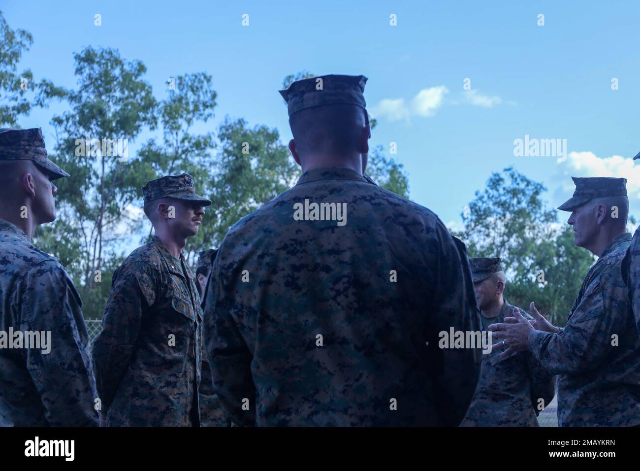 U.S. Marine Corps Lt. Gen. George W. Smith, commanding general of I ...