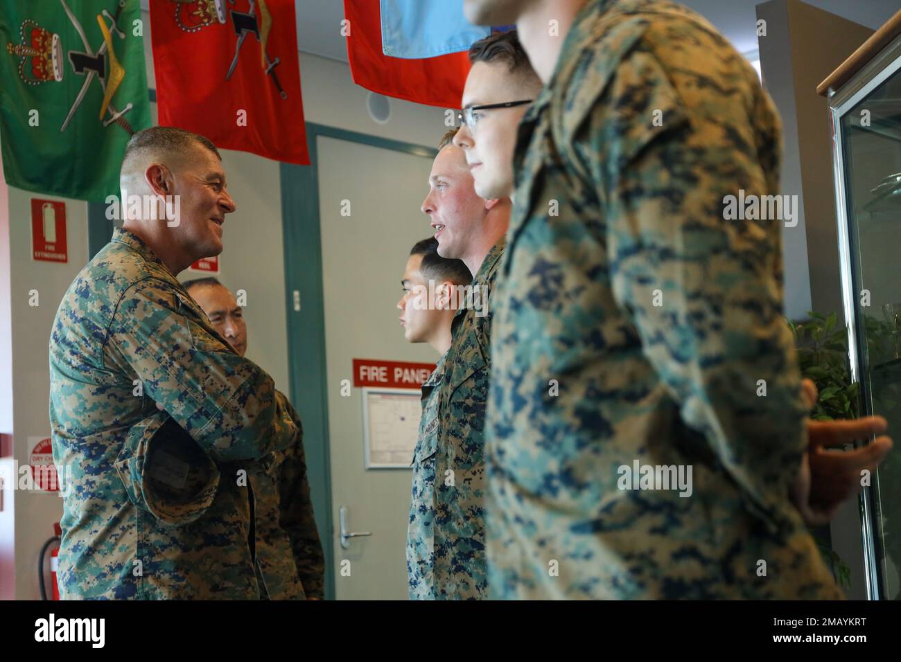 U.S. Marine Corps Lt. Gen. George W. Smith, commanding general of I ...