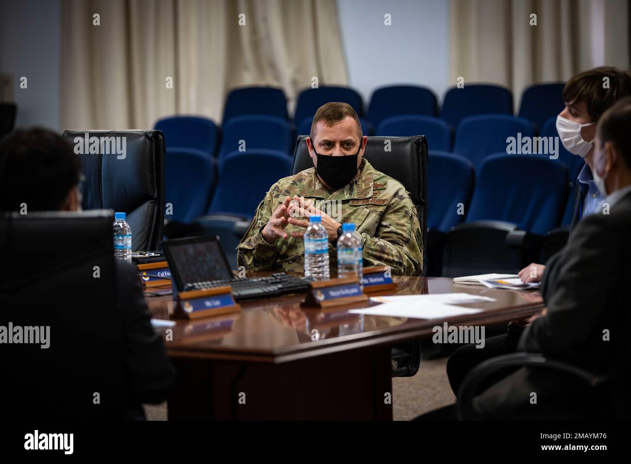 U.S. Air Force Col. Jesse J. Friedel, 35th Fighter Wing commander ...