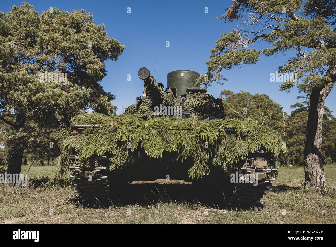 GOTLAND, Sweden (June 8, 2022) Swedish mechanized infantry participate ...
