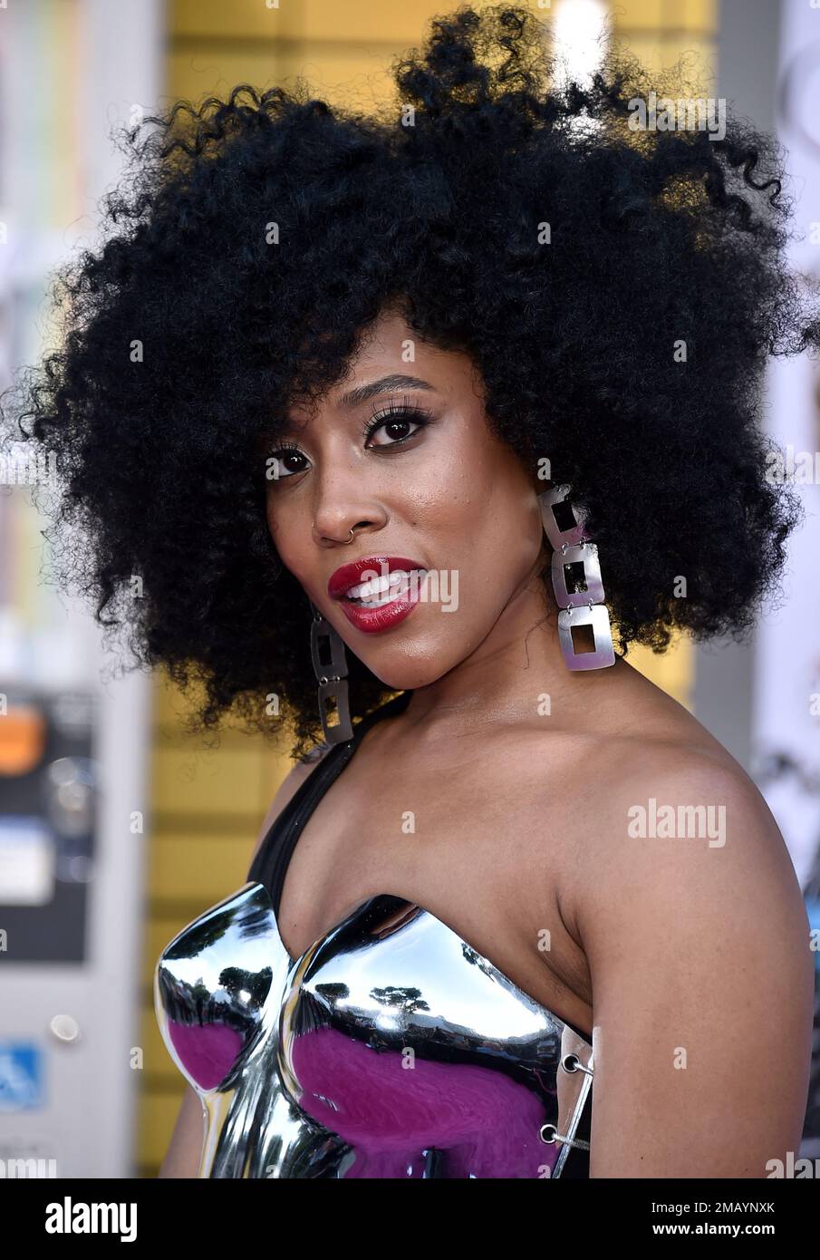 Jonica Booth arrives at the premiere of "Bullet Train," Monday, Aug. 1 ...
