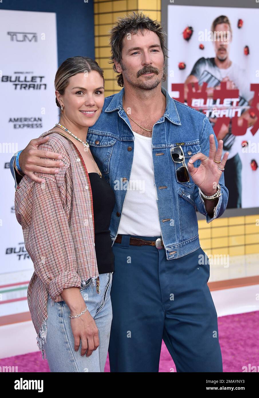 Mark Wystrach arrives at the premiere of "Bullet Train," Monday, Aug. 1 ...
