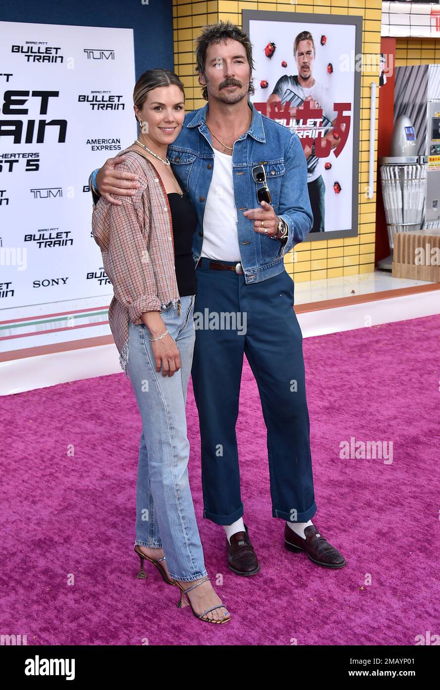 Mark Wystrach arrives at the premiere of "Bullet Train," Monday, Aug. 1 ...