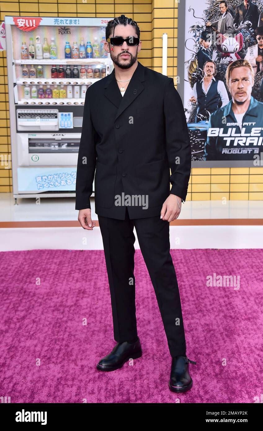 Benito Antonio Martinez Ocasio, also known as Bad Bunny, arrives at the ...